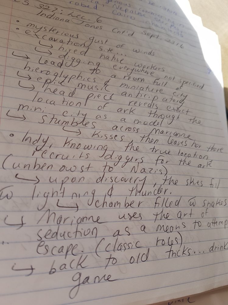 Jessica Whitmore – Notes Reflection – The English 311 Blog